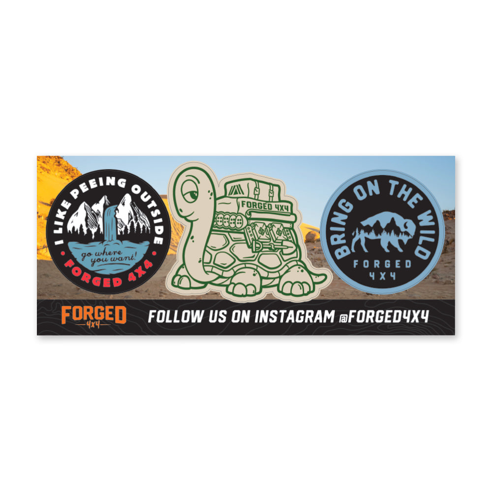 Adventure Awaits Sticker Pack – Forged 4x4
