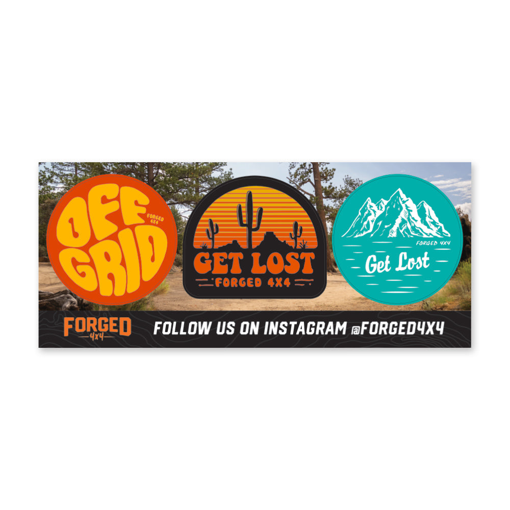 Offgrid Explorer Sticker Pack – Forged 4x4