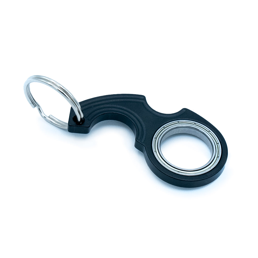 Keychain Spinner Black – Forged 4x4