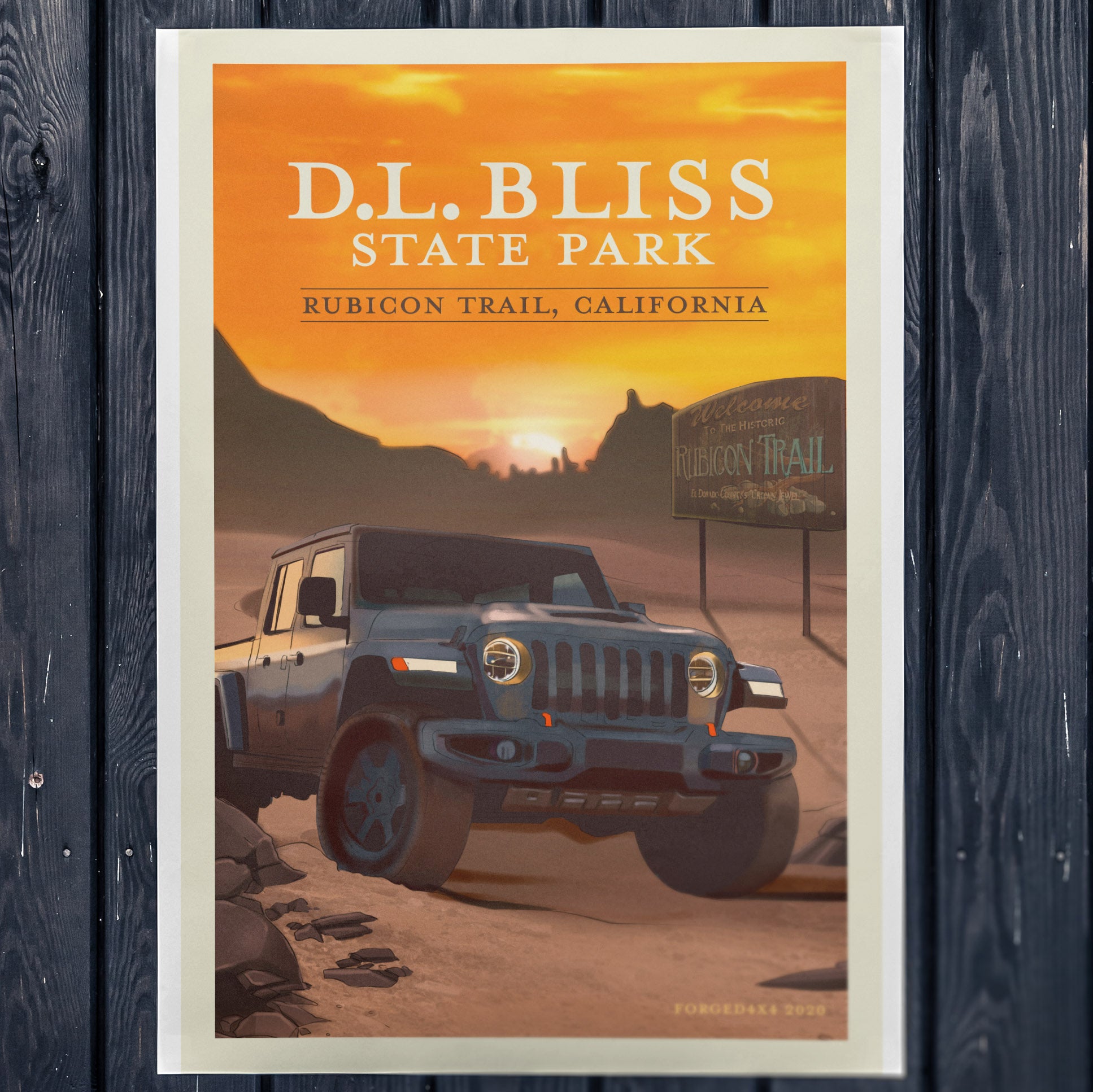 The Rubicon Trail Poster – Forged 4x4